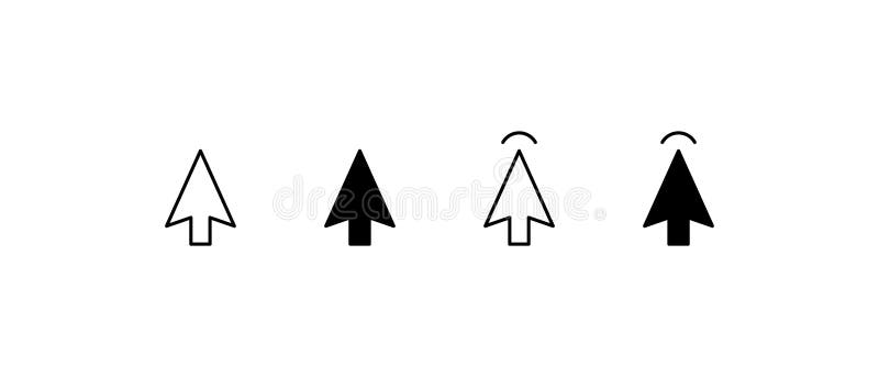Hand Mouse Pointer Pictogram on Transparent Background. Finger Web ...