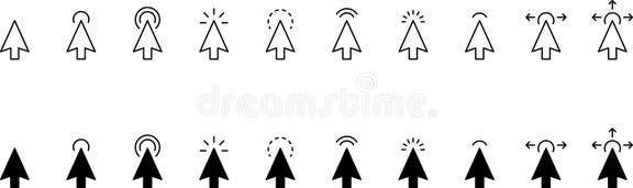 Hand Mouse Pointer Pictogram on Transparent Background. Finger Web ...