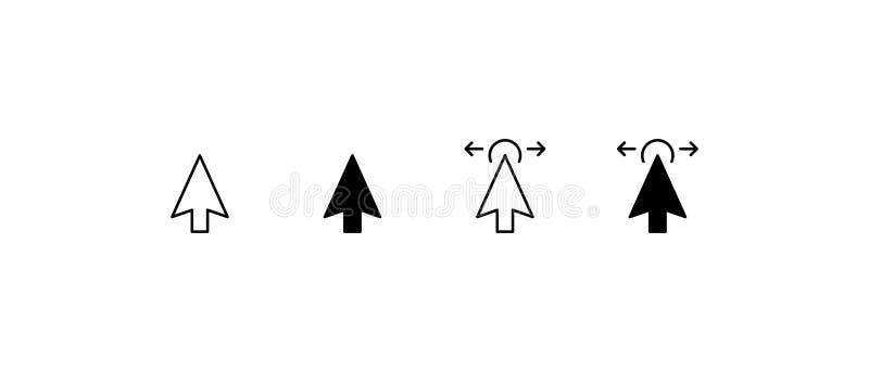 Hand Mouse Pointer Pictogram on Transparent Background. Finger Web ...