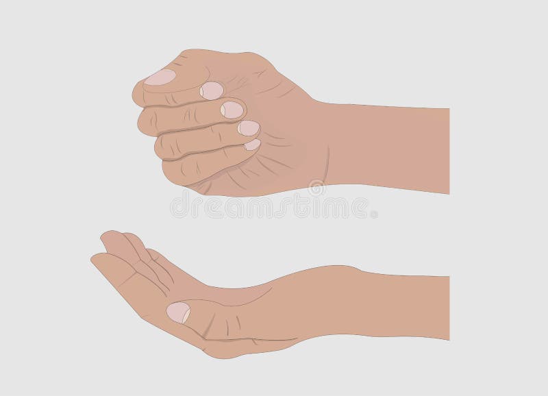 Hand movement stock vector. Illustration of wrist, position - 98880126