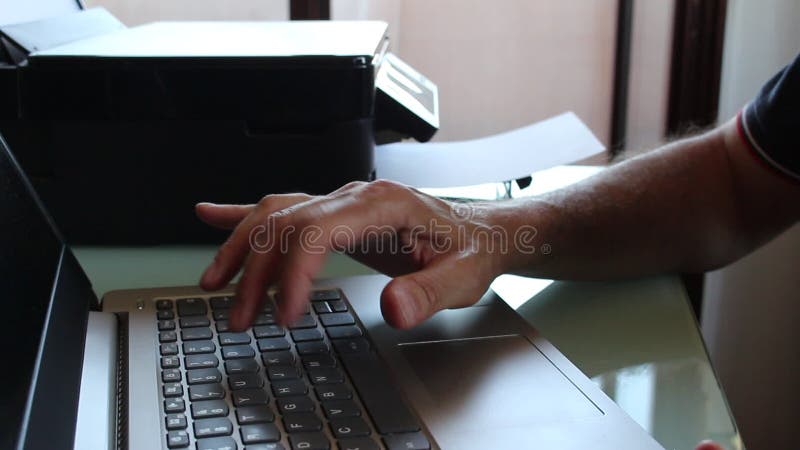 Hand Movement on the Keys of the Personal Computers Stock Video - Video ...