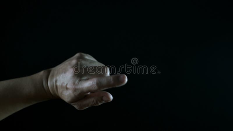 Man Hand Moving Automatic Transmission in Parking Position and Pushing ...