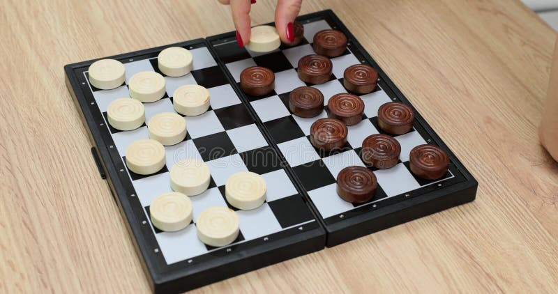 Hand Moving Pieces on a Chessboard during a Friendly Match Stock Video ...