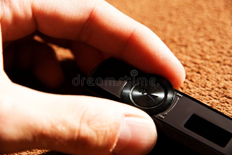 Hand with mp3 player stock photo. Image of digital, electronic - 38855954