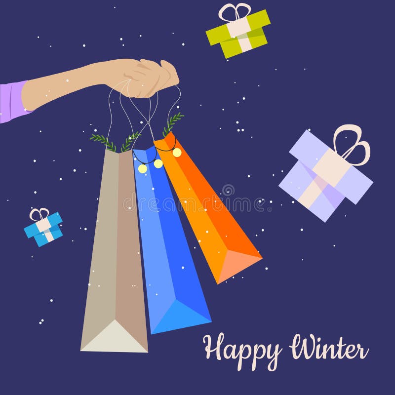 Multicolored Shopping Bags Stock Illustrations 355 Multicolored