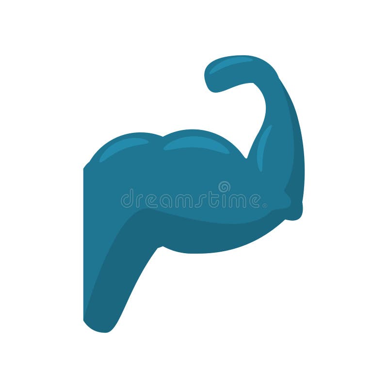 Hand Muscle Silhouette Icon Stock Vector - Illustration of bicep ...