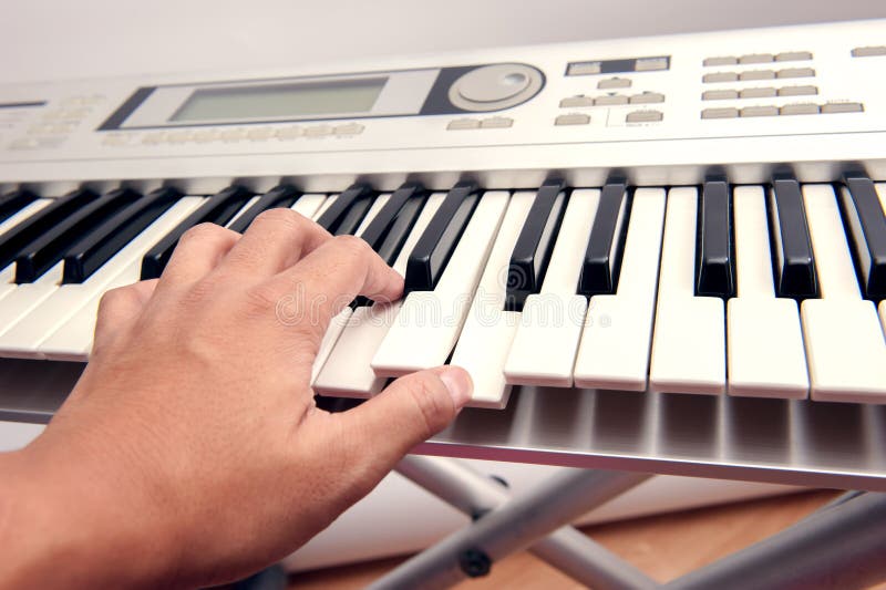 Musical keyboard stock image. Image of artist, education - 100385271