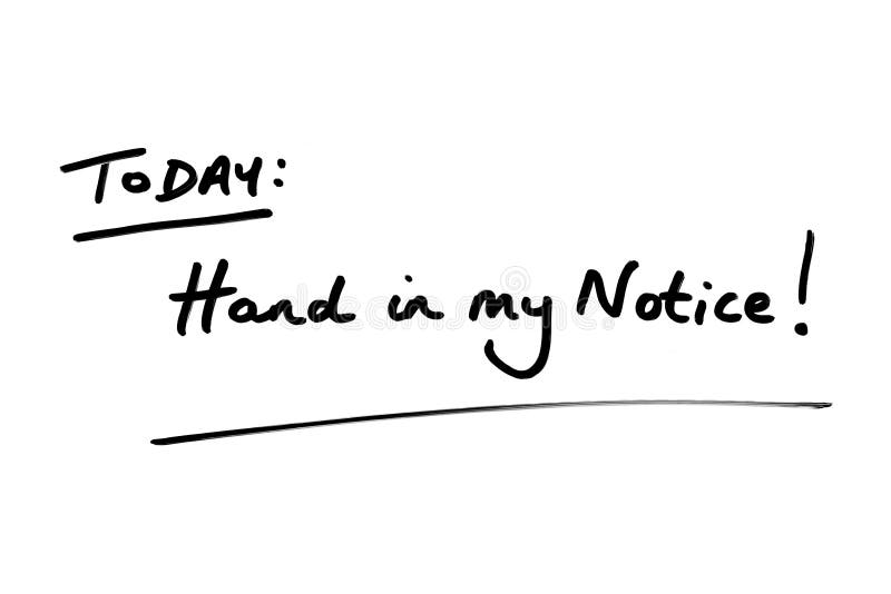 NOTICE of TERMINATION stock photo. Image of contract - 88000388