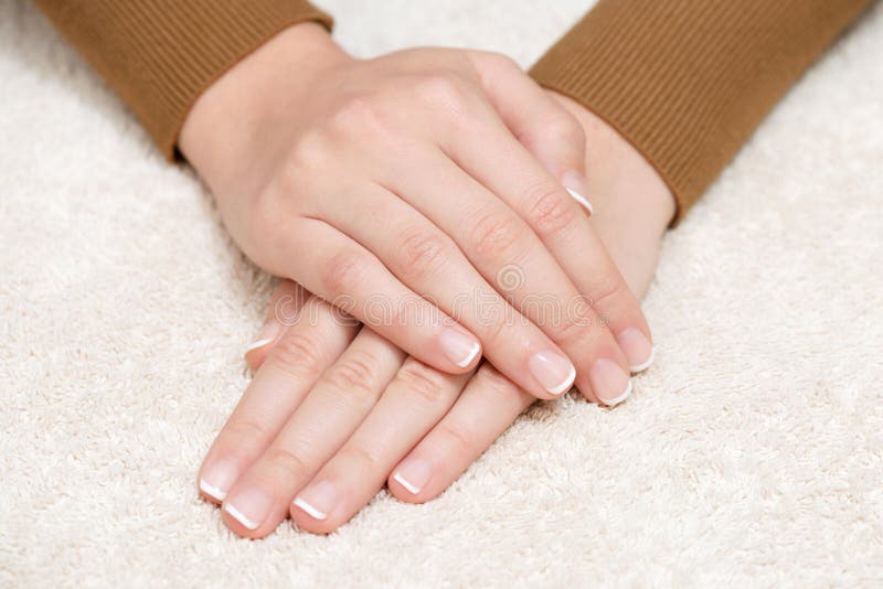 Hands with nail art stock photo. Image of gemstone, hand - 24834426