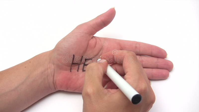 Hand Note - Support stock video footage. Video of fingers - 37631405