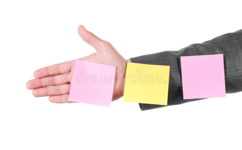 Sticky notes and fingers stock photo. Image of finger - 18982154