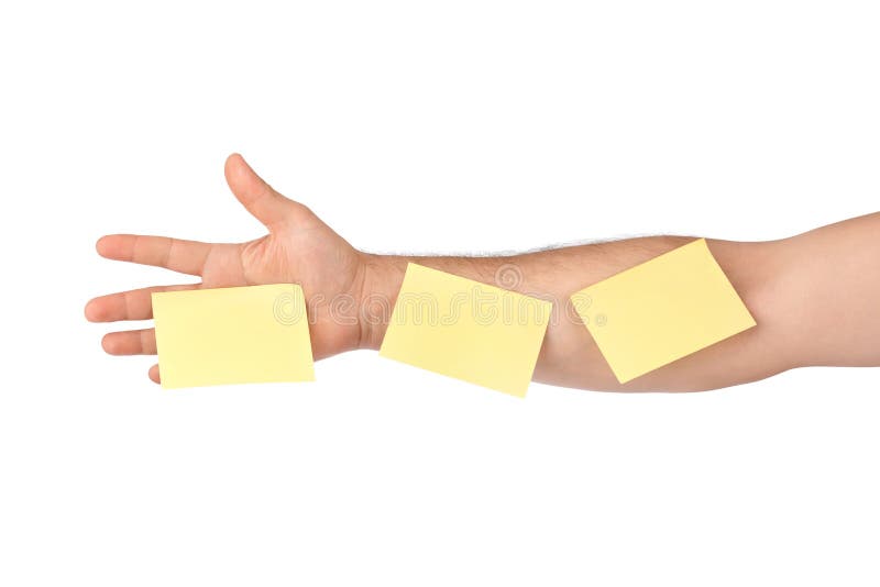 Hand and note paper stock image. Image of announce, creativity - 34153847