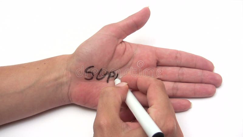 Hand Note - Support stock video footage. Video of fingers - 37631405