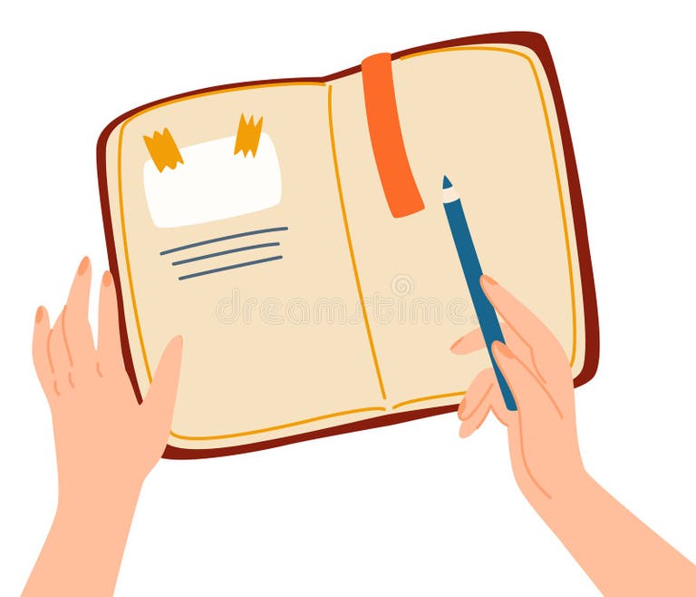 Writing daily Plan on To-do List Form. Hands with Pen and Personal ...