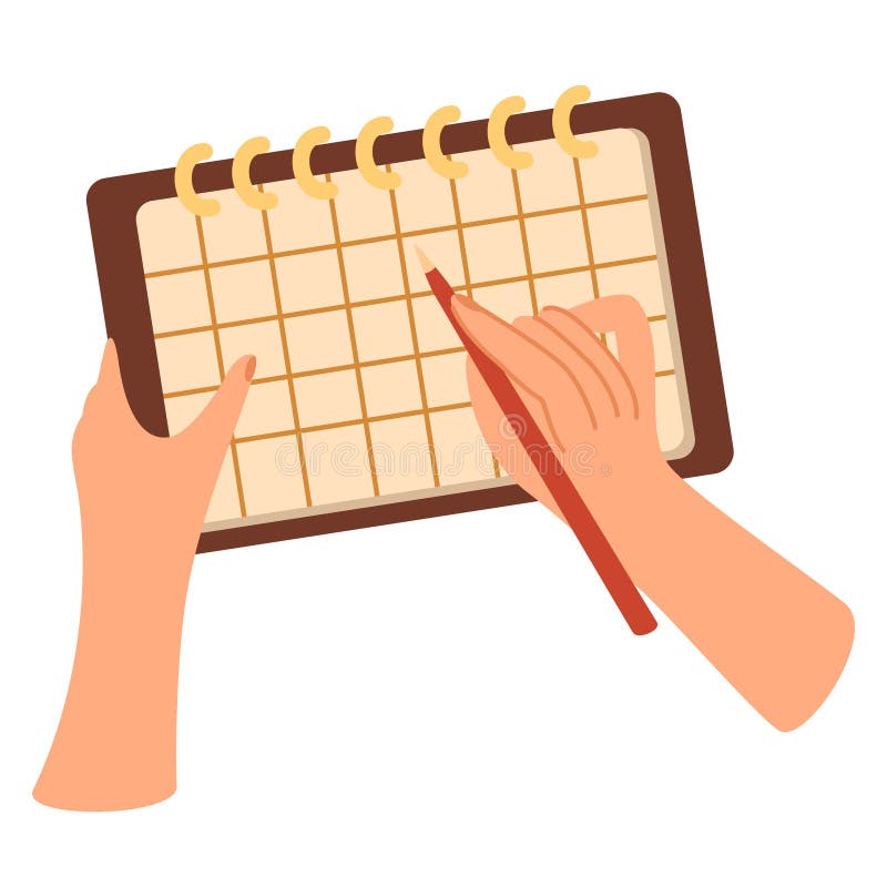 Writing daily Plan on To-do List Form. Hands with Pen and Personal ...