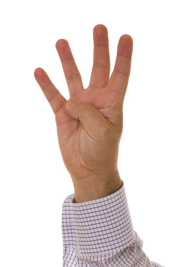 Hand number stock image. Image of gesture, shape, people - 7615837