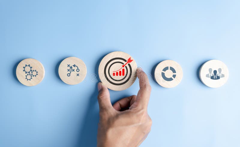 Hand Objective Focus To Target Icon Which for Planning Development ...