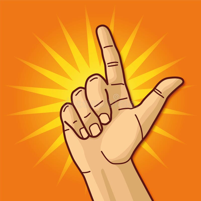 Hand med pekfingret vektor illustrationer. Illustration av - 67990907