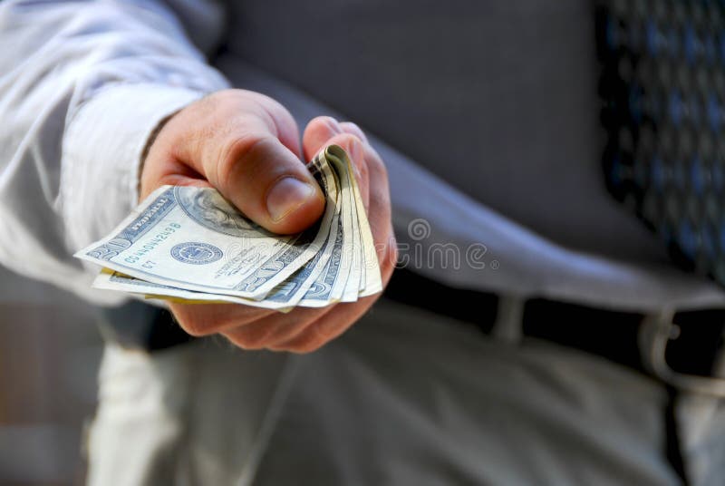 Hand offer money stock image. Image of american, banking - 1087273