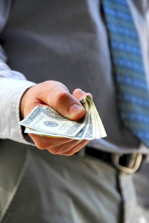 Hand offer money stock image. Image of banking, bill, holding - 1093017