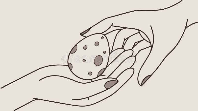 Hand with Cookie Cream Chocolate Stock Vector - Illustration of cookies ...