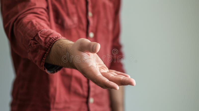 The Hand Offering Friendship.AI Generated Image Stock Photo - Image of ...