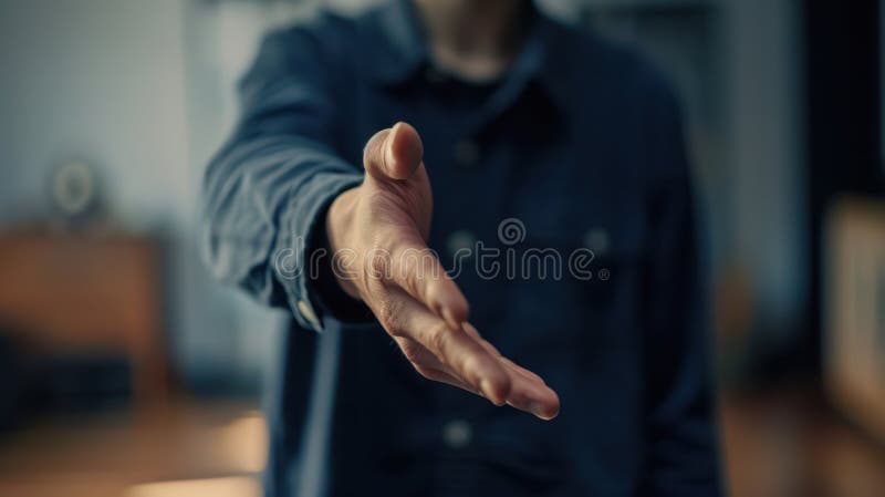 The Hand Offering Help.AI Generated Image Stock Image - Image of ...