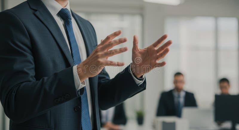 Hand of an Office Manager Explaining Stock Photo - Image of manager ...