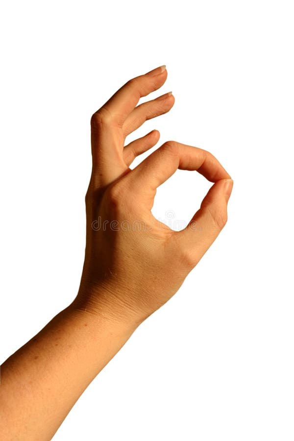 Woman hand ok sign. stock image. Image of finger, circle - 2110301
