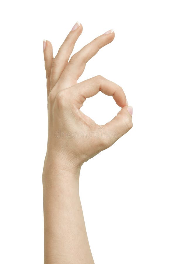 Gesturing hand OK stock image. Image of sign, business - 16935093
