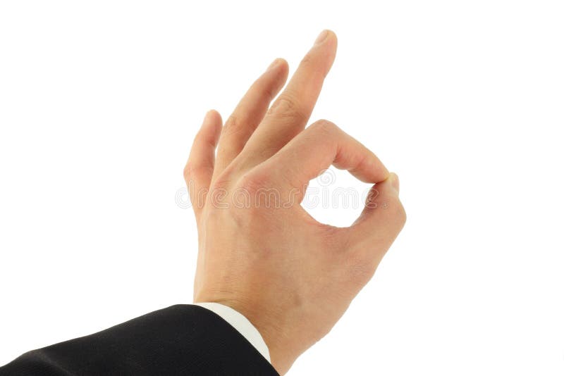 Hand Okay Sign stock photo. Image of fine, outstanding - 7696912