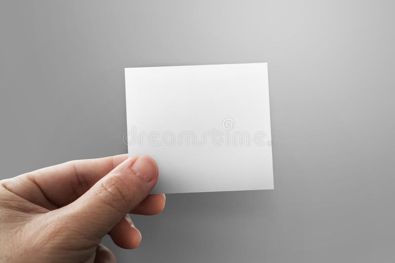 Hand of Old Man Holding White Mini Paper Stock Image - Image of paper ...