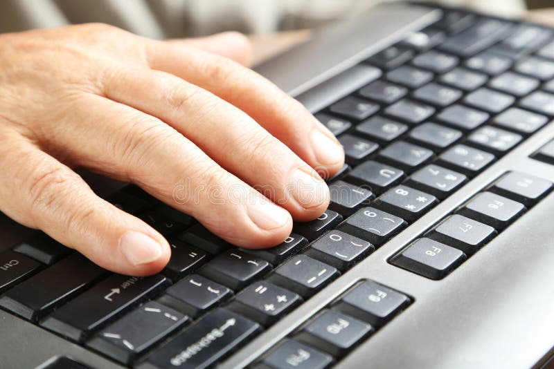 Hand stock image. Image of care, caucasian, computer - 77429517