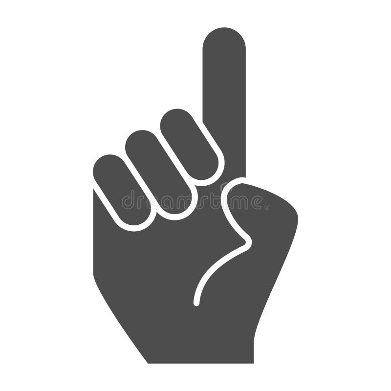 One Finger Up Hand Stock Illustrations – 2,463 One Finger Up Hand Stock ...