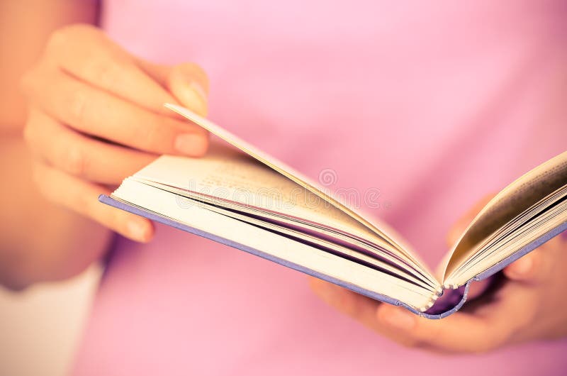 Hand open book stock image. Image of open, hobby, paper - 82022725