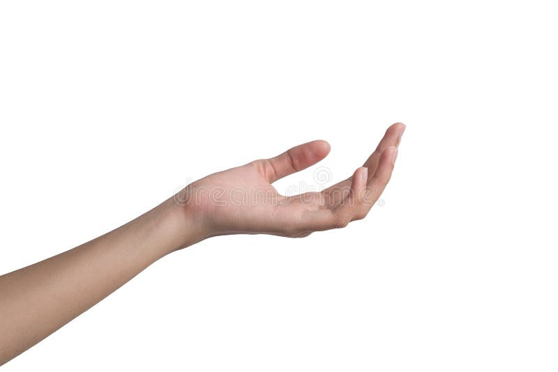 Hand Open Ready To Help or Receive Stock Image - Image of lifestyle ...