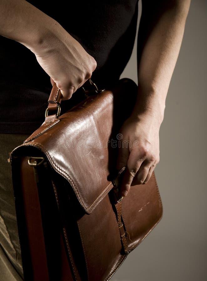 Hand opening briefcase stock photo. Image of caucasian - 4339146