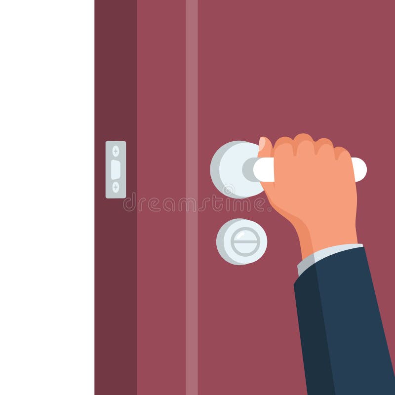 Hand Open Door Knob Stock Illustrations – 281 Hand Open Door Knob Stock ...