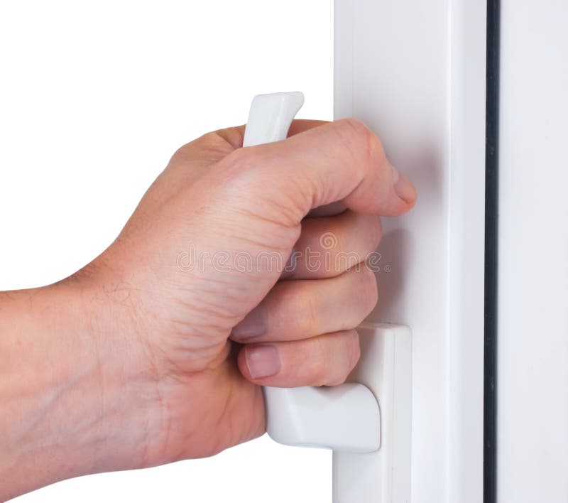 Hand opens a window stock image. Image of window, built - 12949487