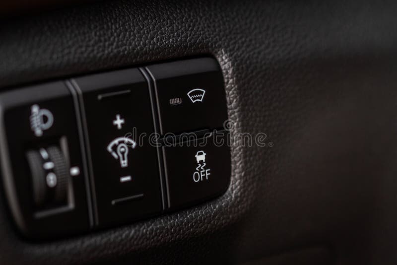 Hand Operating ESP Electronic Stability Program Control Close Up View ...