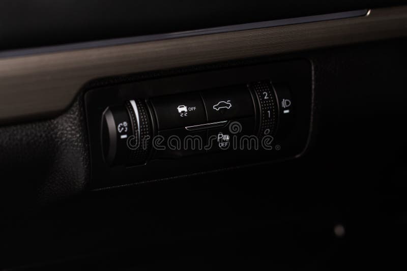 Hand Operating ESP (electronic Stability Program) Control Close Up View ...