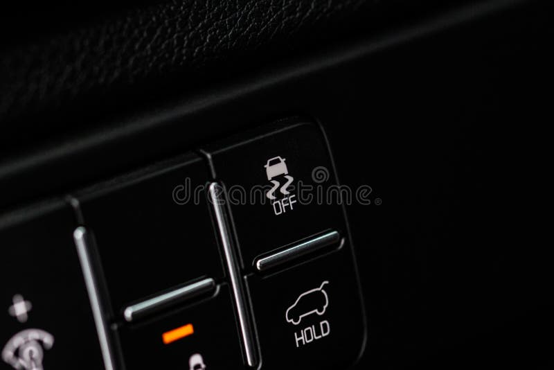 Hand Operating ESP Electronic Stability Program Control Close Up View ...