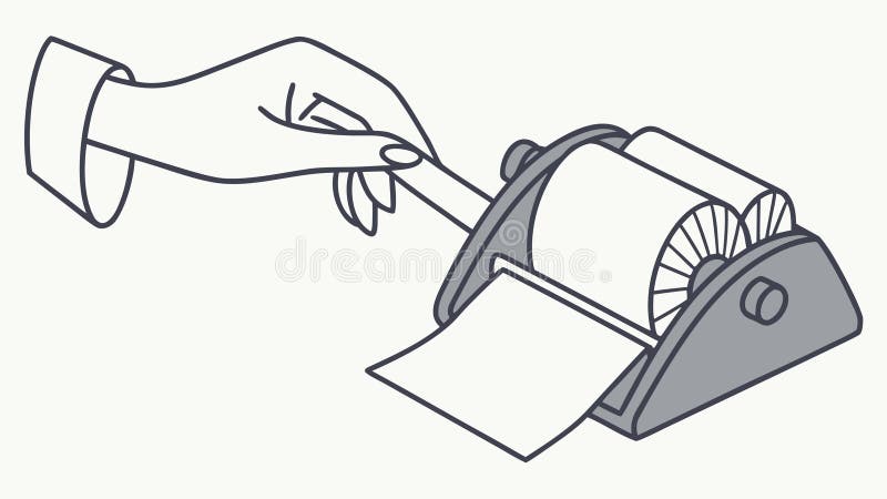 Receipt Printer Vector Design Stock Illustrations – 187 Receipt Printer ...