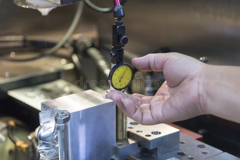 The Dial Gauge Setting on the Injection Mold Parts between the CNC ...