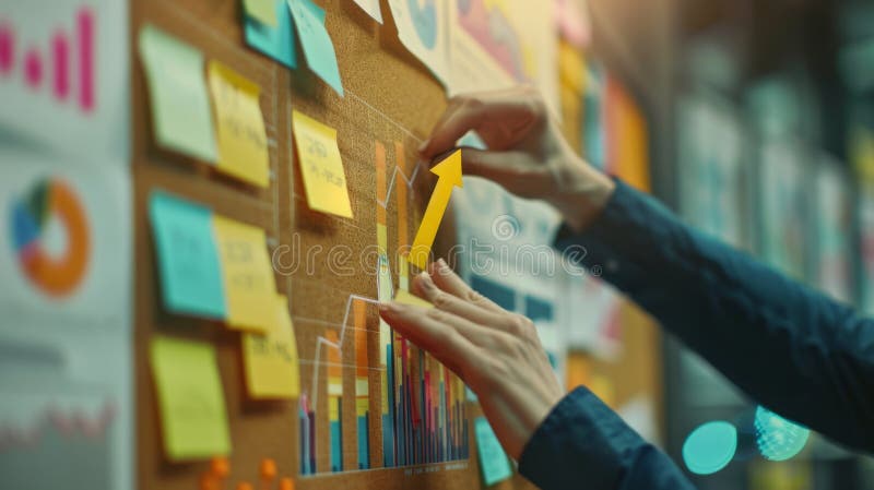 The Hand Organizing Chart.AI Generated Image Stock Image - Image of ...