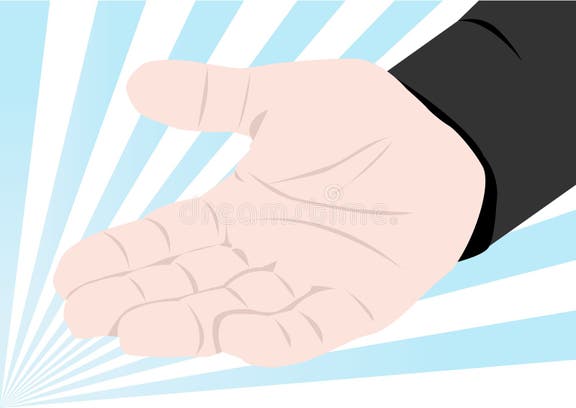Hand out stock vector. Illustration of wrist, person, drawing - 4236838