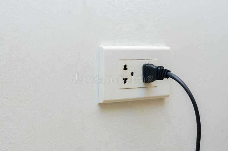 Hand Outlet Power Saving Hand Inserting Electrical Plug into Outlet ...