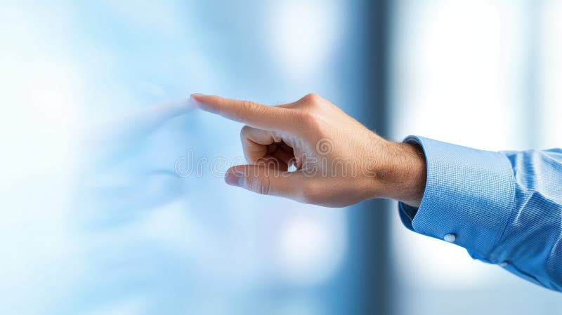 Finger Touching Touchscreen Digital Interface Interaction Technology ...