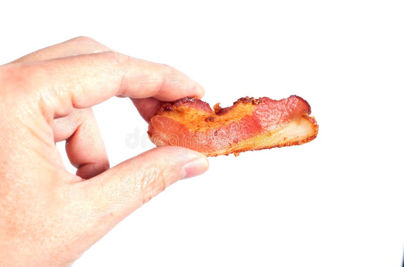 Hand over the bacon stock photo. Image of background - 66862426