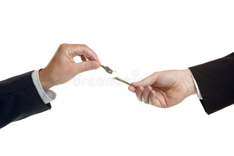 Keys Being Handed Over stock image. Image of closing - 11015399